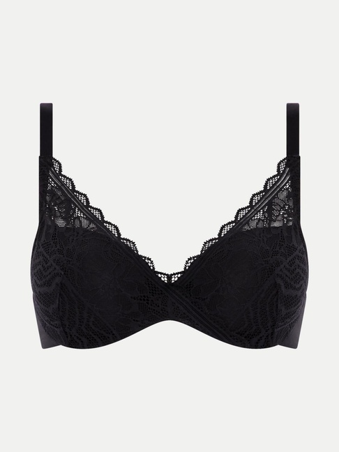 Voorgevormde Memory BH - Zwart - Floral Touch | Chantelle EasyFeel