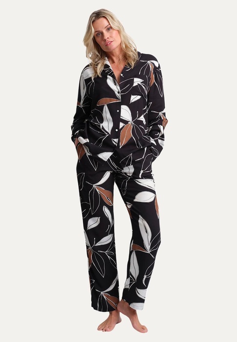 Danie Pyjama - Fond Fonce - VISCOSE PRINT | Livera