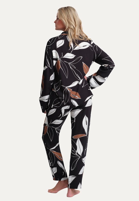 Danie Pyjama - Fond Fonce - VISCOSE PRINT | Livera